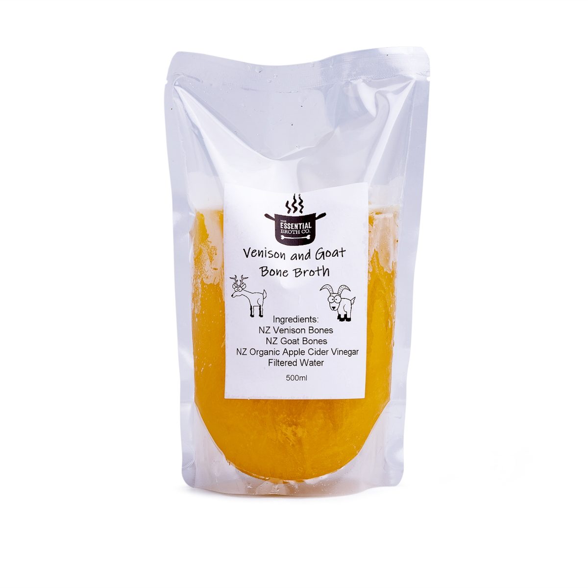 Venison & Goat Broth - Bone Broth for Pets I Raw Essentials